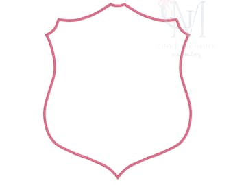 Blank Create Your Own Crest Monogram Frame Border Satin and Sashiko ...