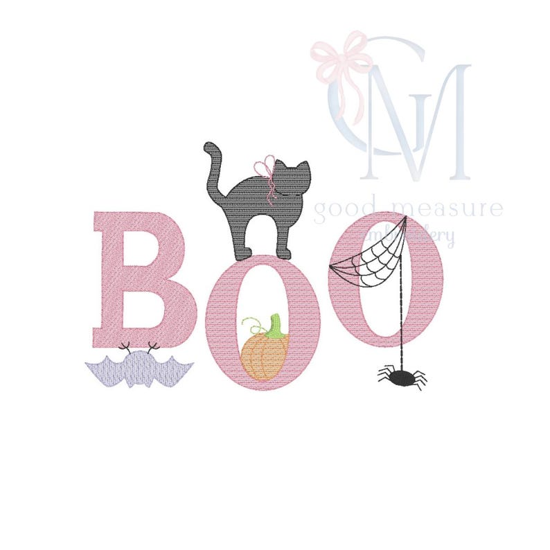 Boo Girl Sketch Machine Embroidery Design - Etsy