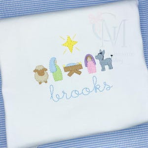 Nativity Scene Machine Embroidery Design - Etsy