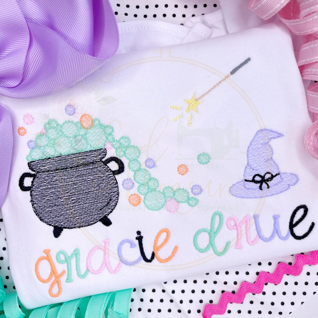 Bubbling Cauldron Witches Brew Halloween Sketch Machine - Etsy