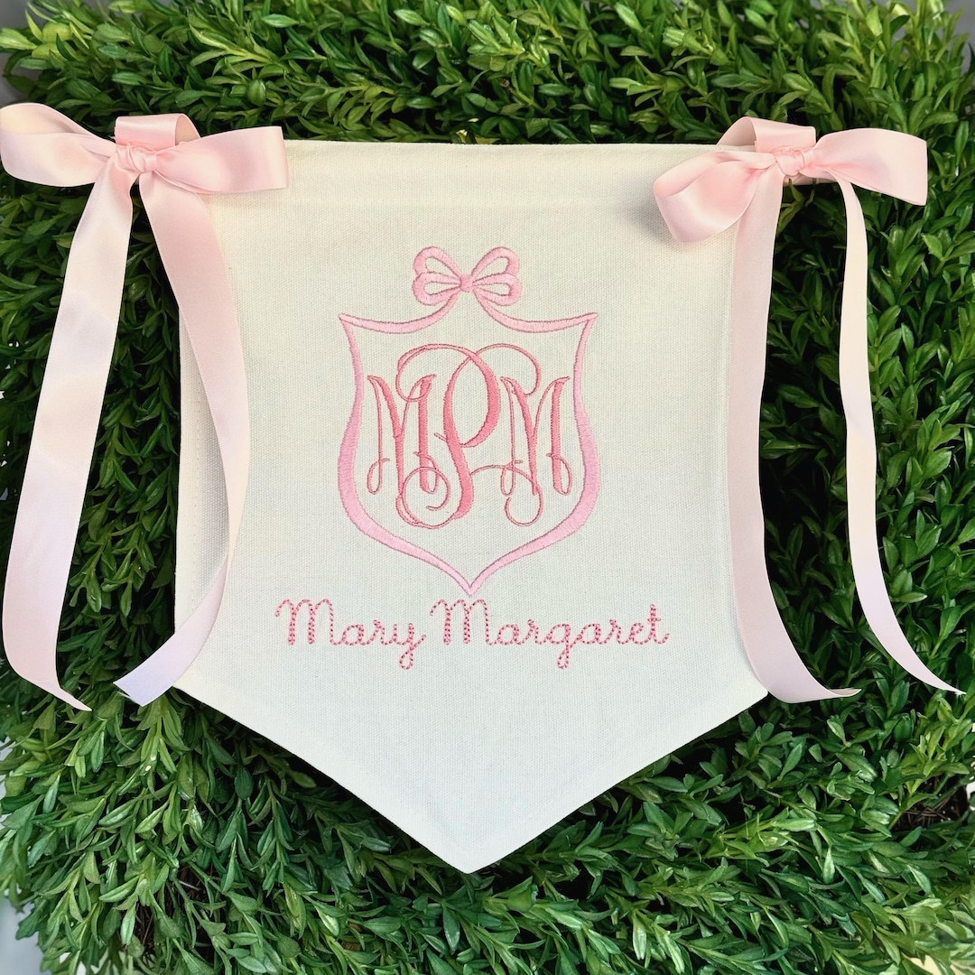 Elegant Bow Satin Crest Machine Embroidery Design - Etsy