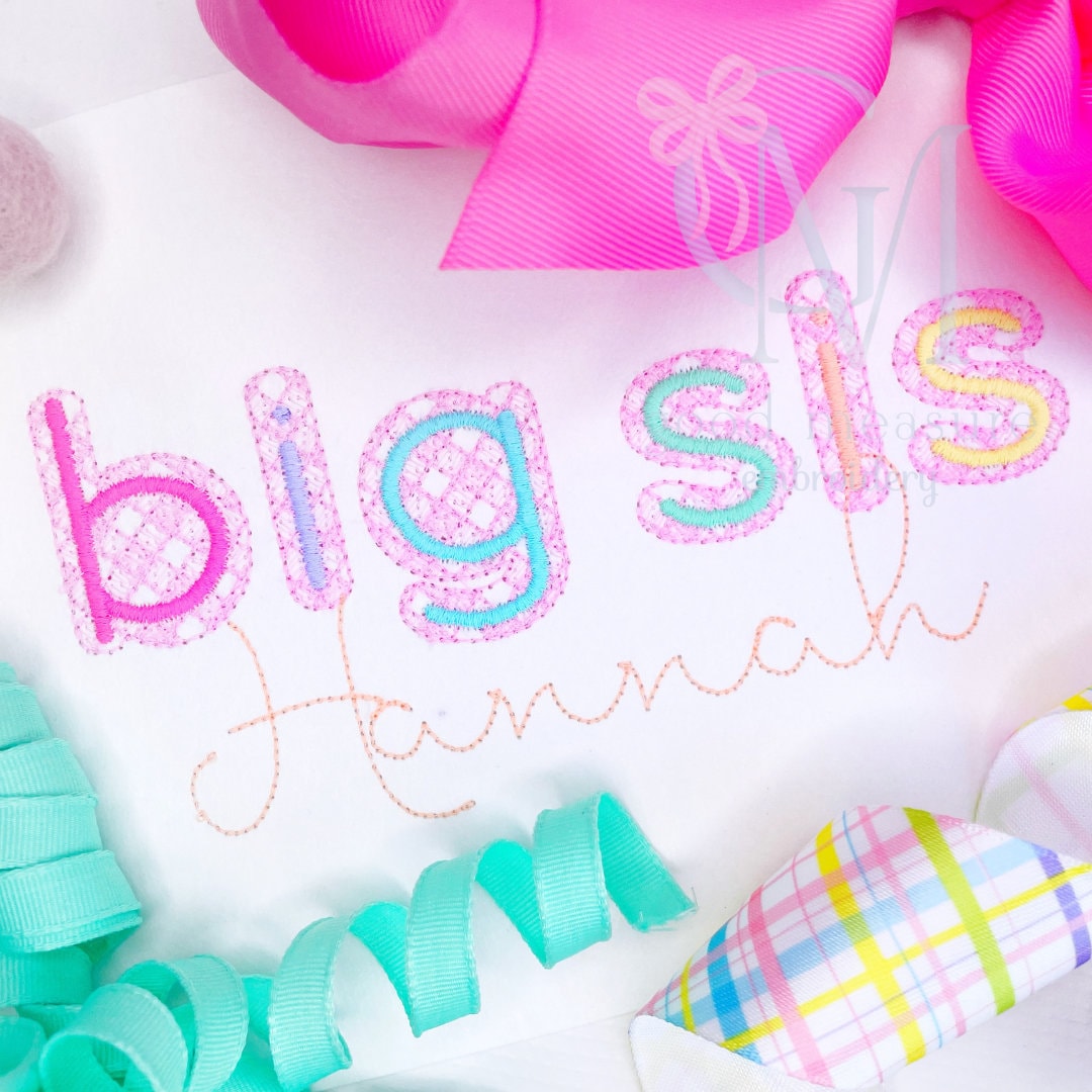 The Gingham Font Sketch Stitch Machine Embroidery Design - Etsy