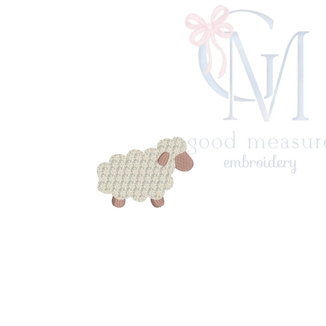French Knot Tiny Sheep Machine Embroidery Design - Etsy