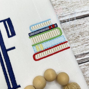 Mini Book Stack Stack of Books Machine Embroidery Design - Etsy