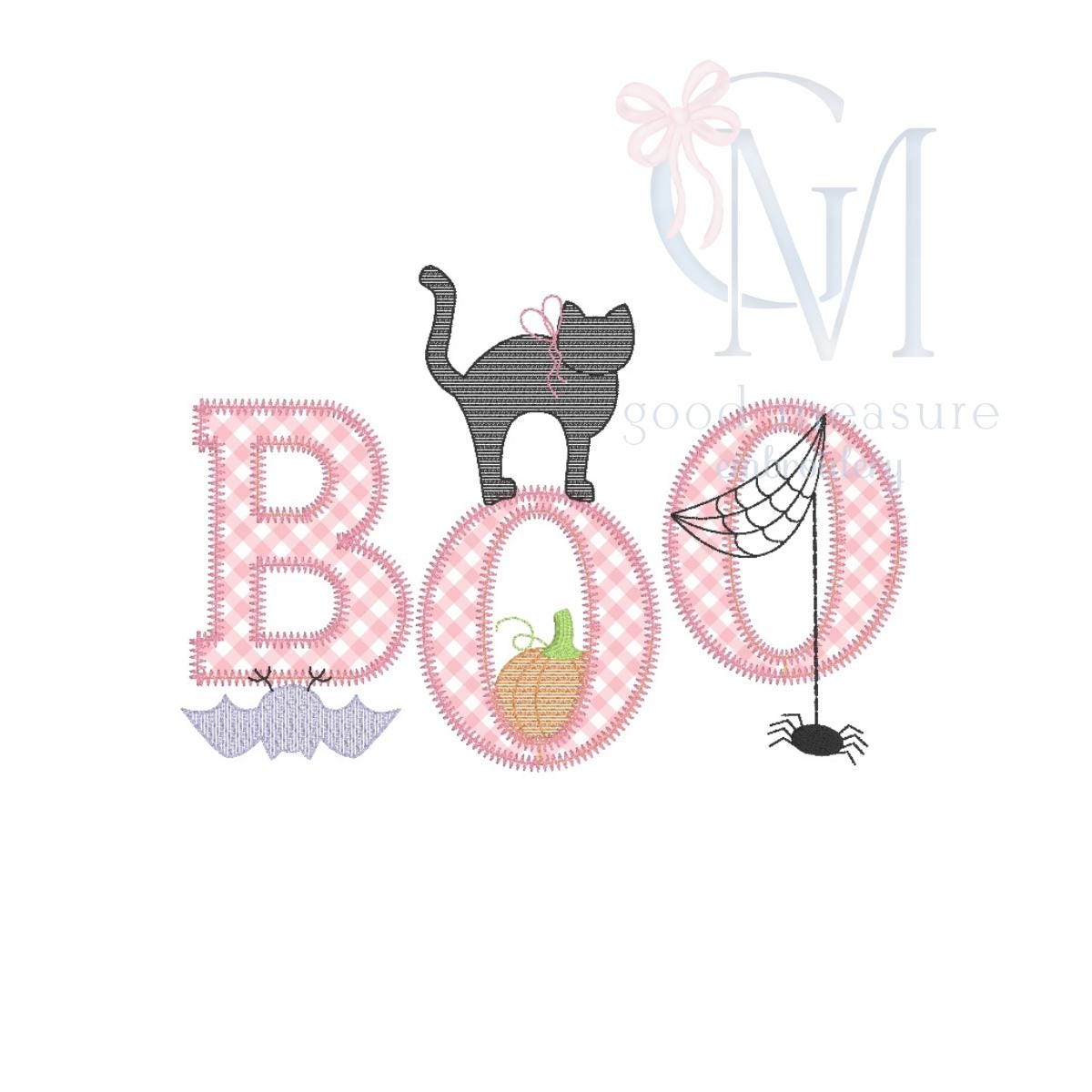 Boo Girl Applique Machine Embroidery Design - Etsy
