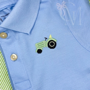 Mini Tractor Machine Embroidery Design - Etsy