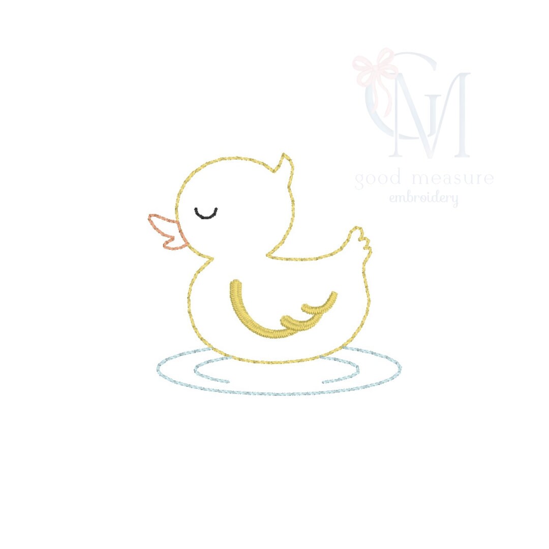 Vintage Stitch Mini Barnyard Baby Duck Embroidery Design - Etsy