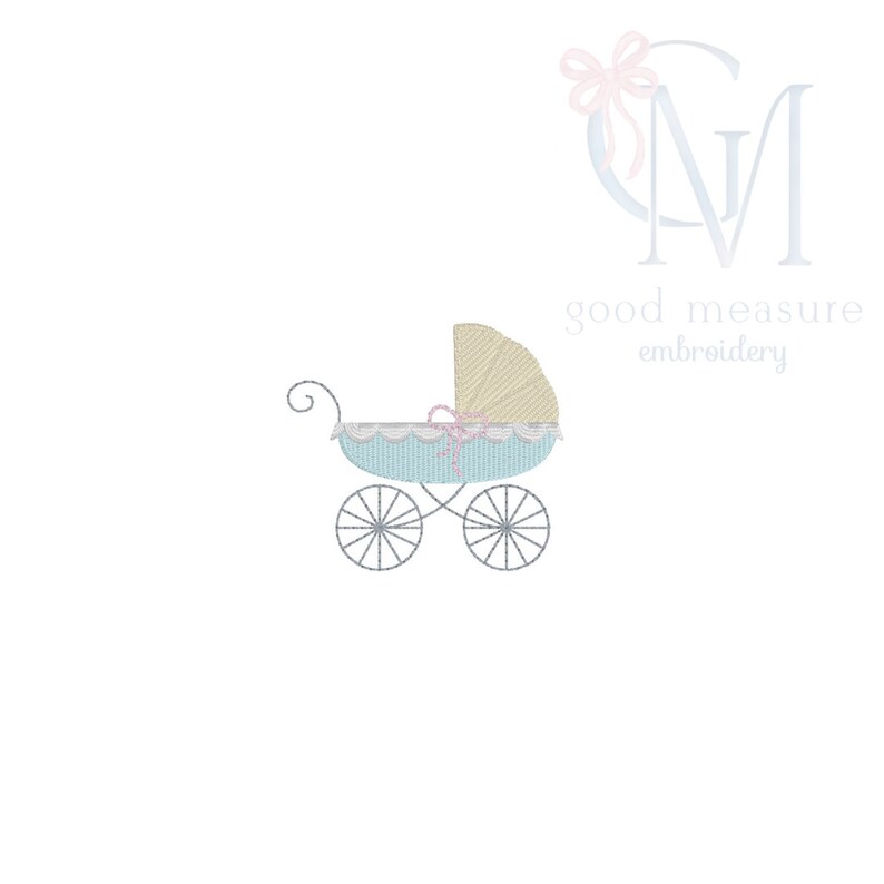 Mini Fill Baby Carriage Embroidery Design - Etsy