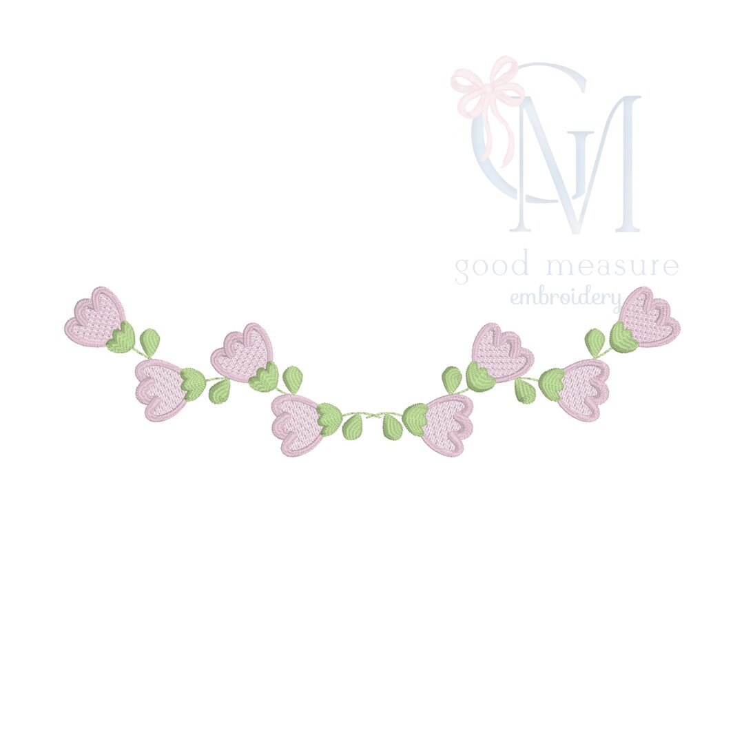 Elegant Floral Sketch Swag Name Frame Machine Embroidery Design - Etsy