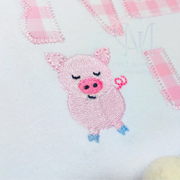 Pig Embroidery - Etsy