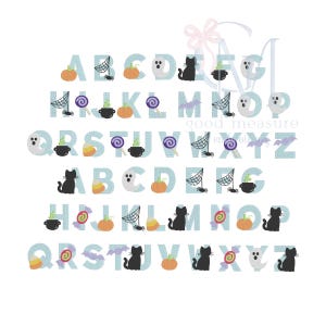 Spooky Season Font Machine Embroidery Design - Etsy