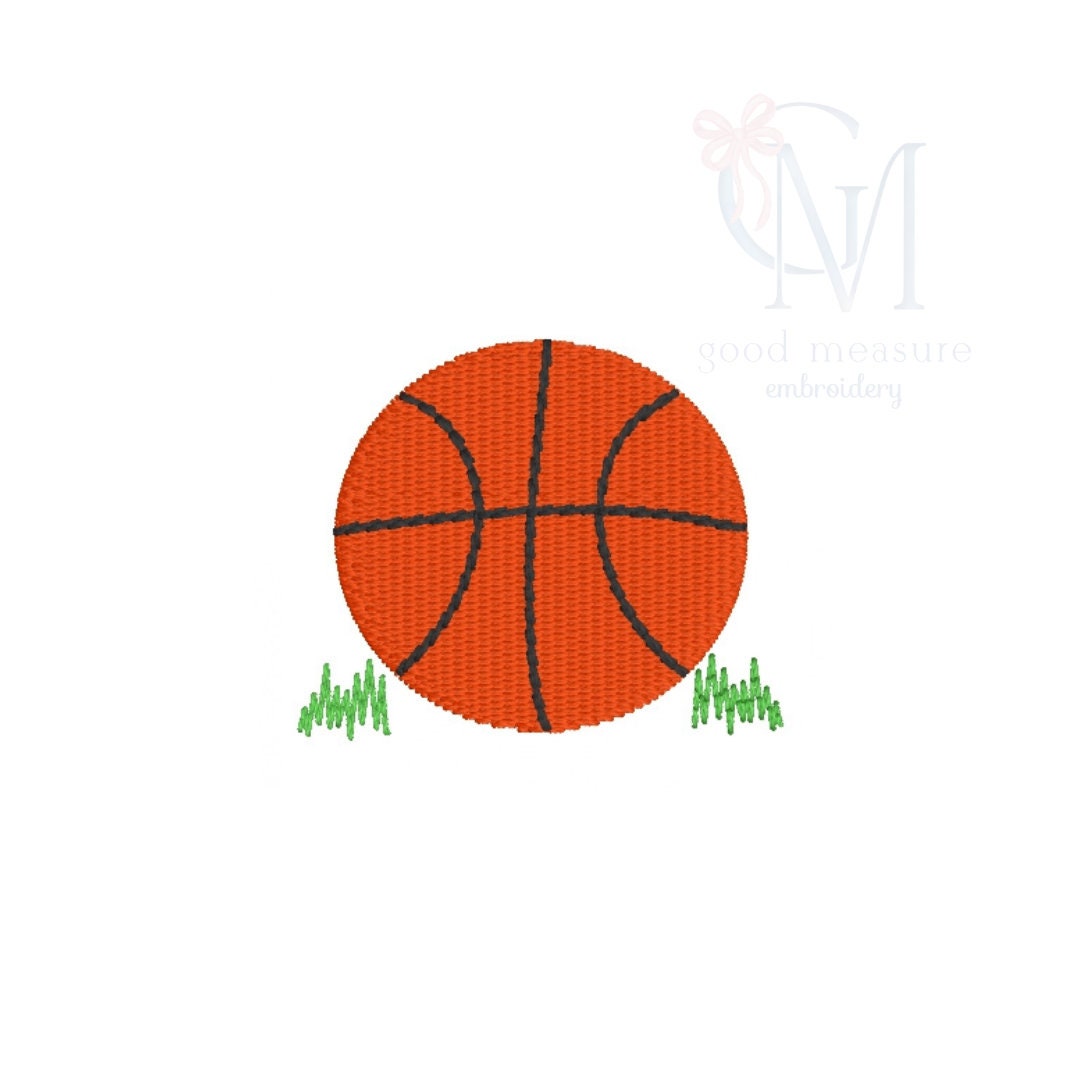 Mini Fill Basketball Machine Embroidery Design - Etsy