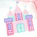 Princess Fairy Tale Castle Satin Applique Machine Embroidery Design - Etsy