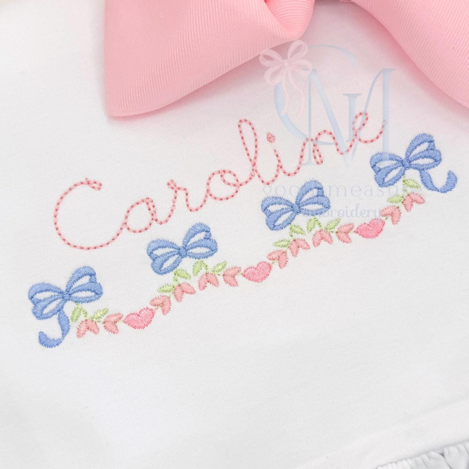 Floral Heart Swag Machine Embroidery Design - Etsy