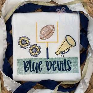 Football Girly Trio Goal Post Field Name Frame Sketch Machine ...