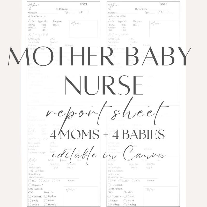 Sbar Nurse Report Sheet - Etsy
