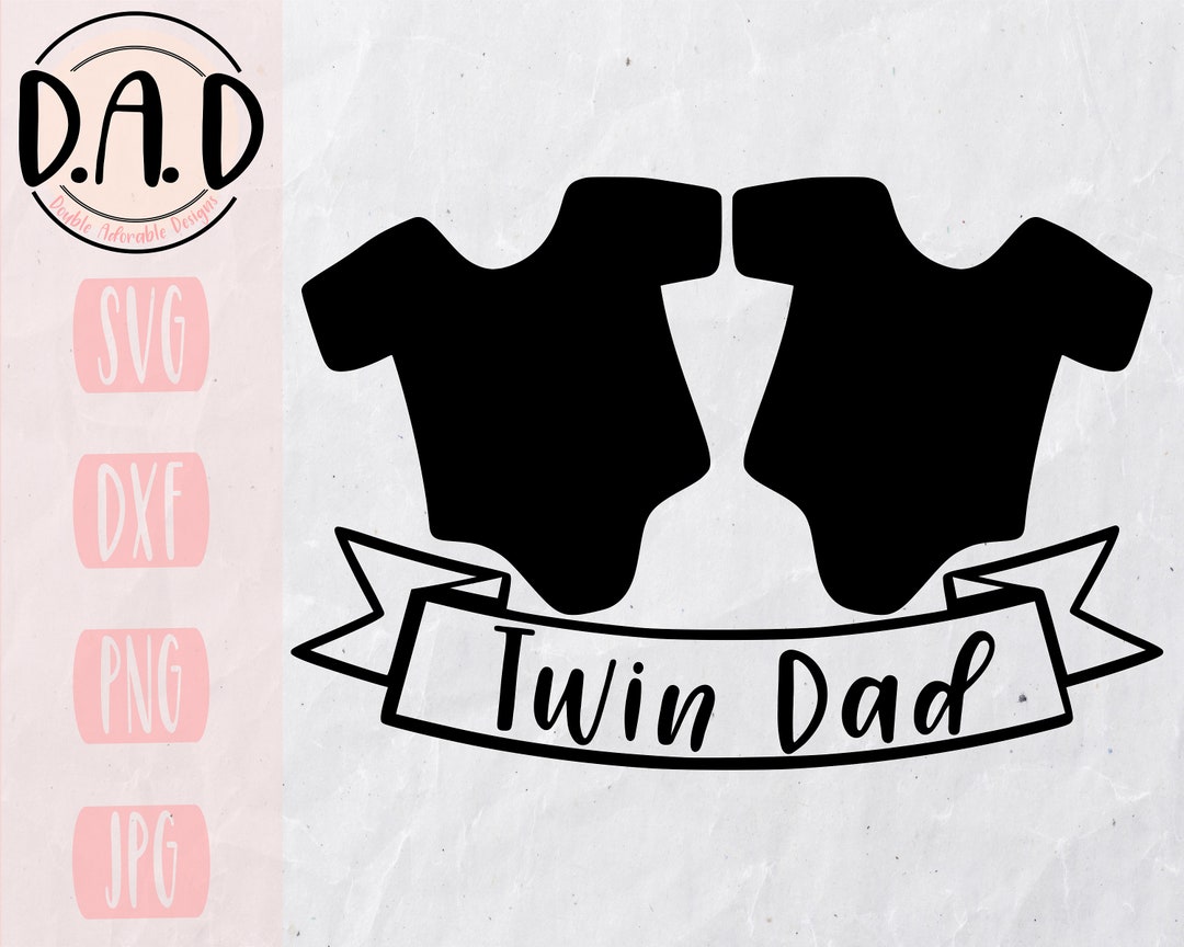 Twin Dad SVG Twin Boys SVG New Dad SVG Descargas digitales - Etsy México