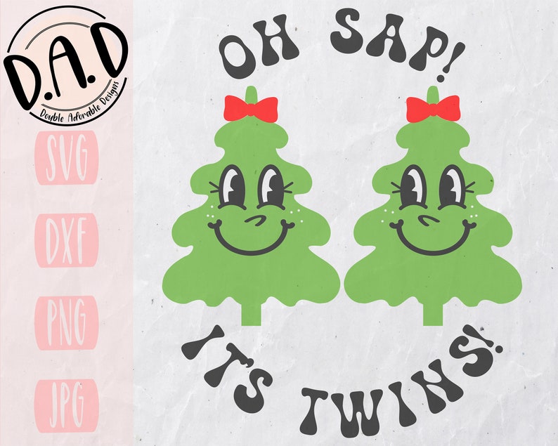 Christmas Twins SVG Funny Christmas Svg Christmas Tree SVG - Etsy