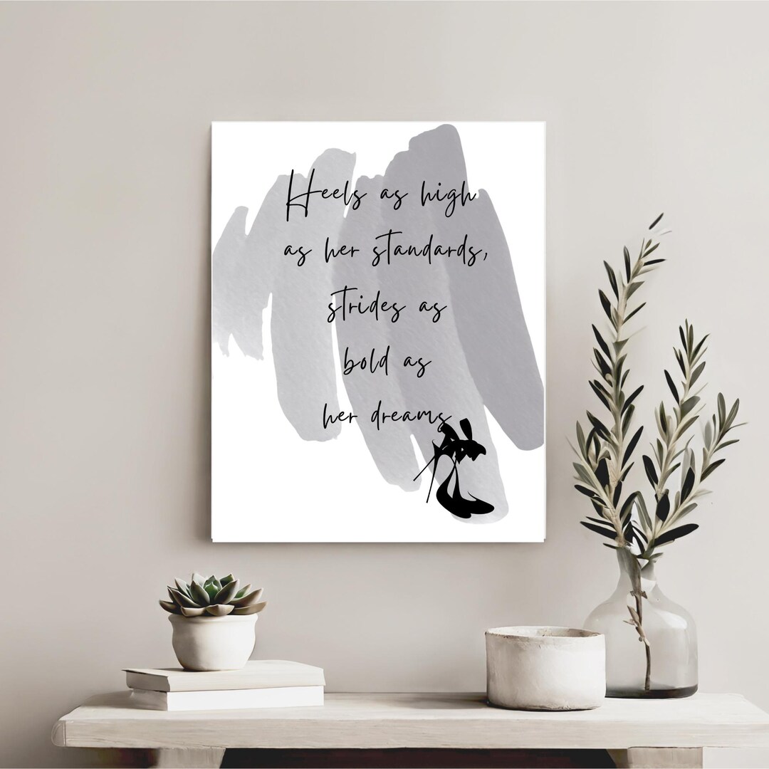 Heels as High as Her Standards - Printable Wall Art - Etsy