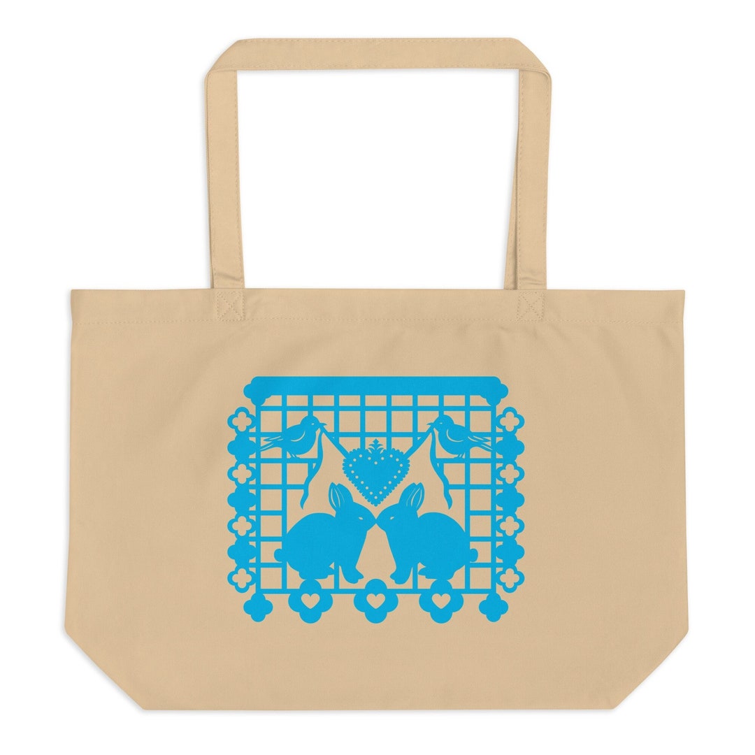 Bunny Rabbit Large Organic Tote Bag From the Animal Alphabet Book A is ...