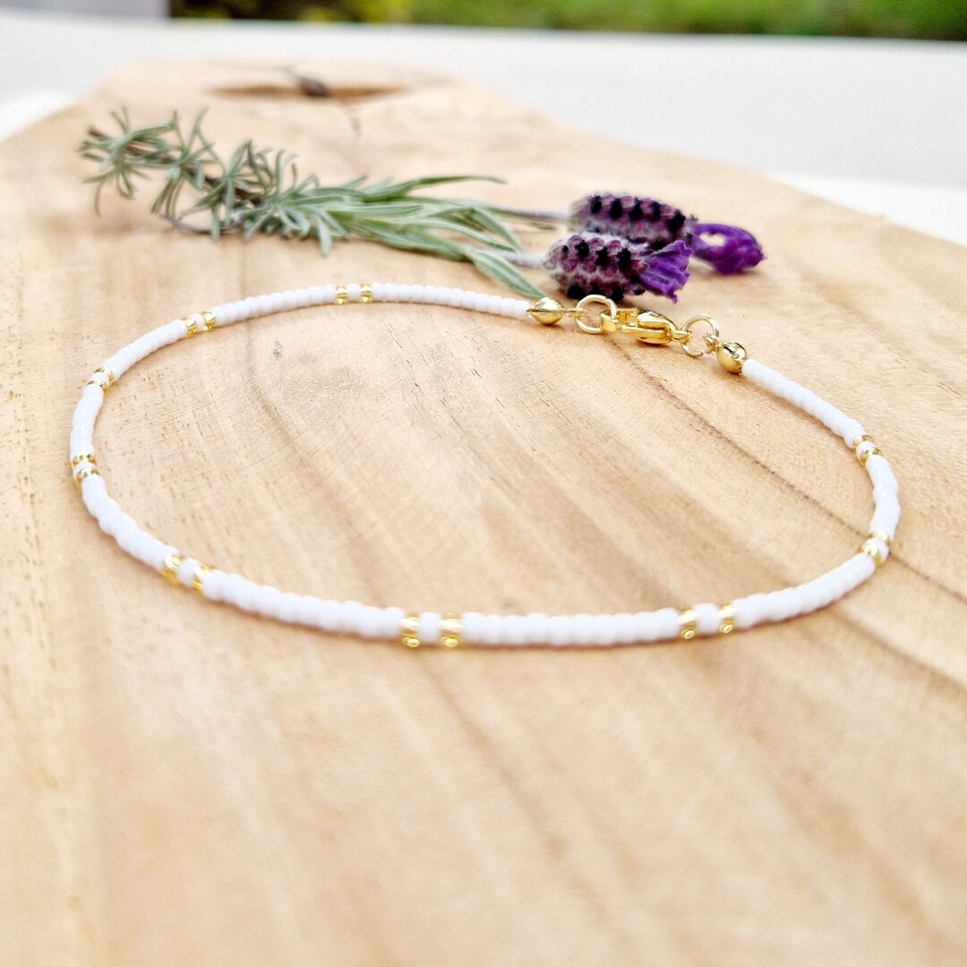 Beaded Bracelet for Woman, Dainty Beaded Bracelet, Stacking Bracelet ...