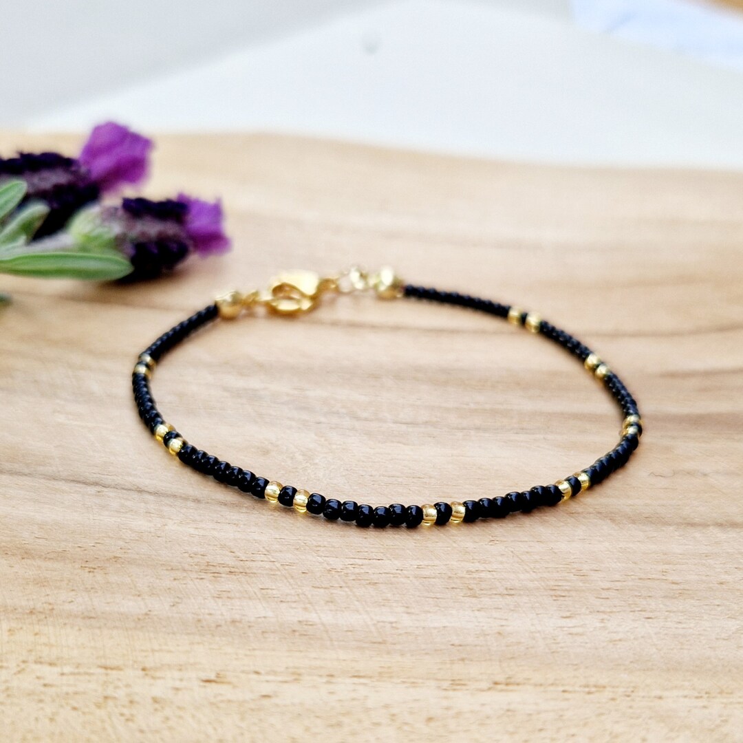 Beaded Anklet for Woman, Dainty Beaded Anklet, Stacking Anklet ...