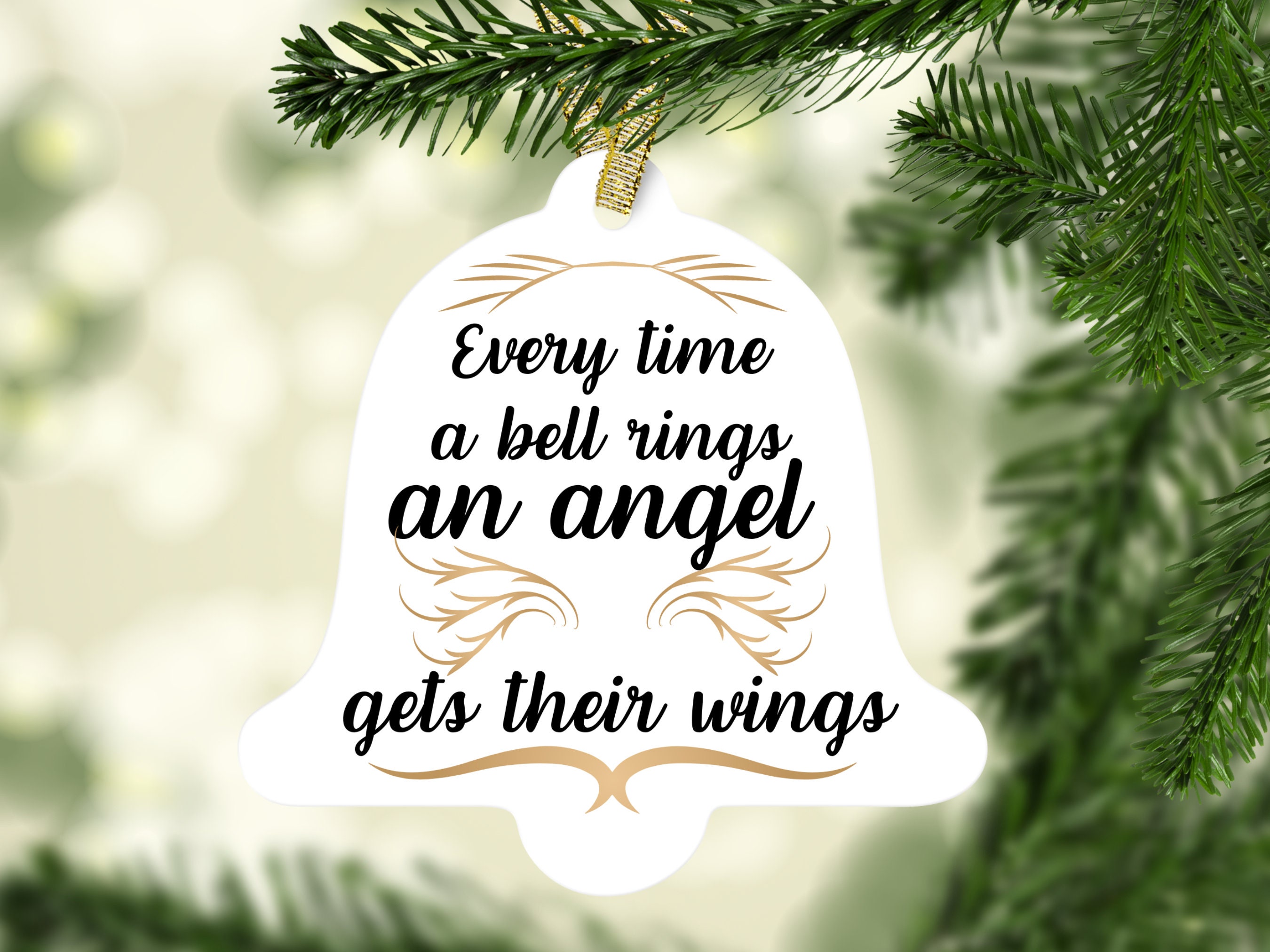 Every Time A Bell Rings an Angel Gets Their Wings Ornament It's a ...