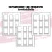 Full Year Reading Tracker Log, January-december Digital File ...