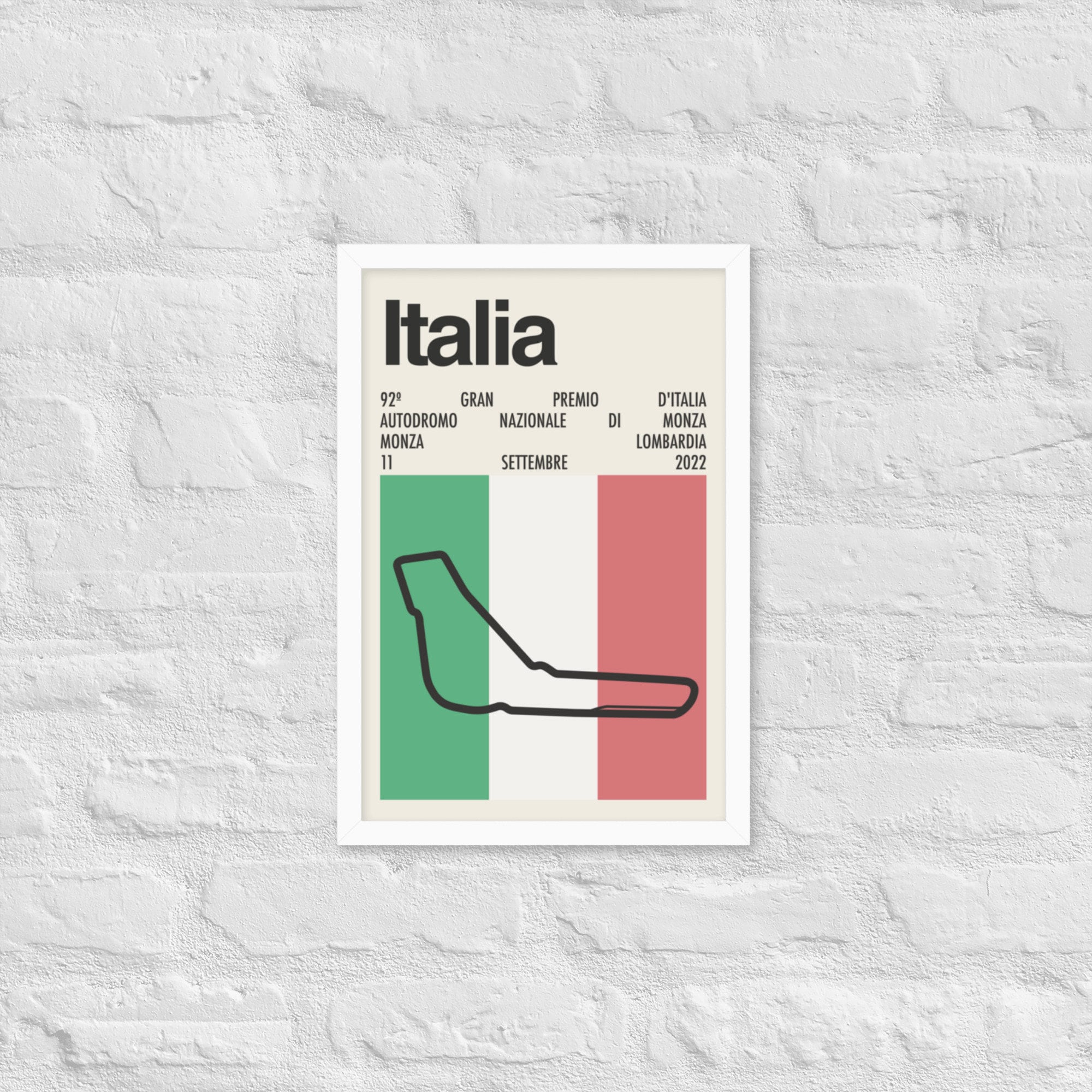 2022 Italian Grand Prix Print | Formula 1 Art | F1 Track Circuit ...