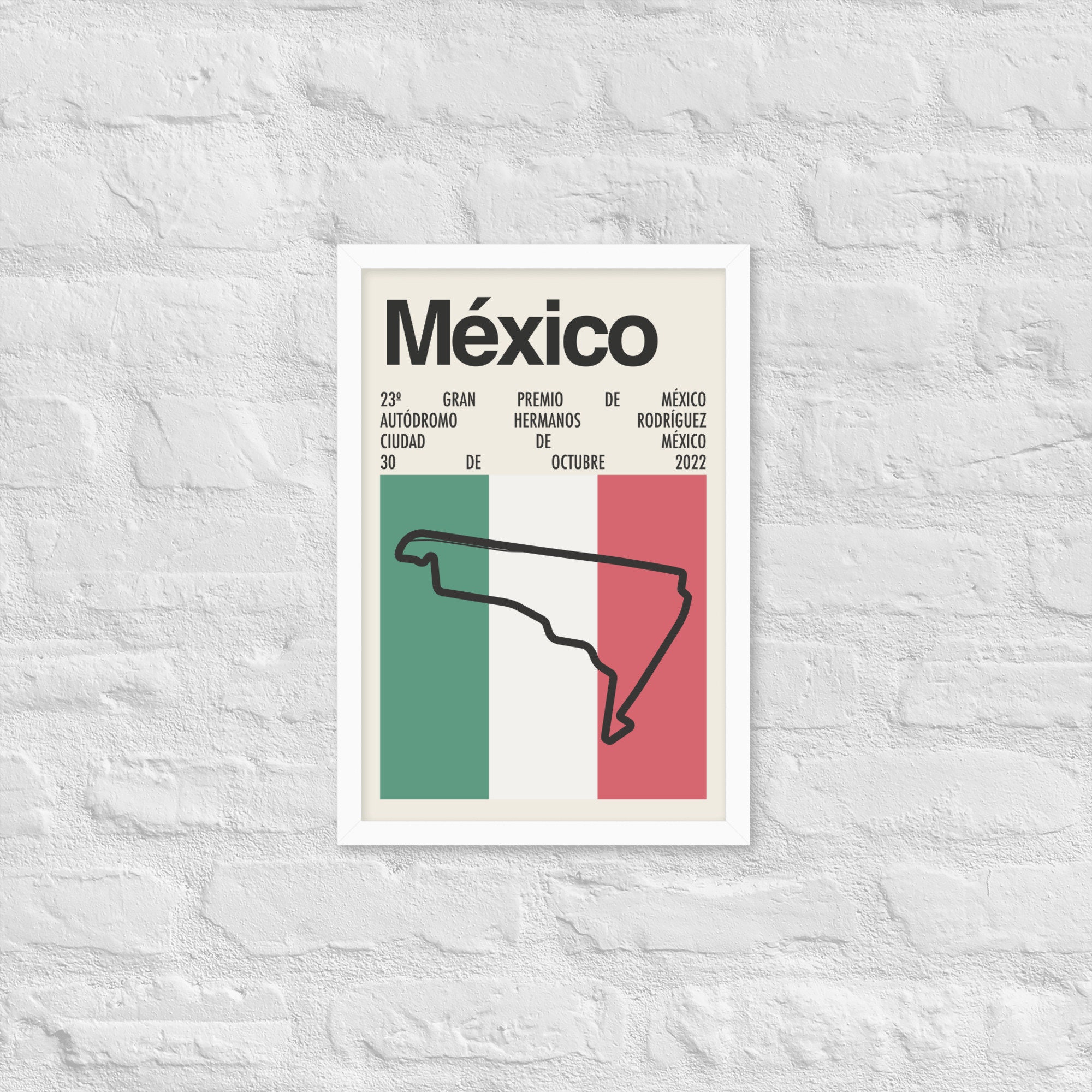 2022 Mexico City Grand Prix Print | Formula 1 Art | F1 Track Circuit ...