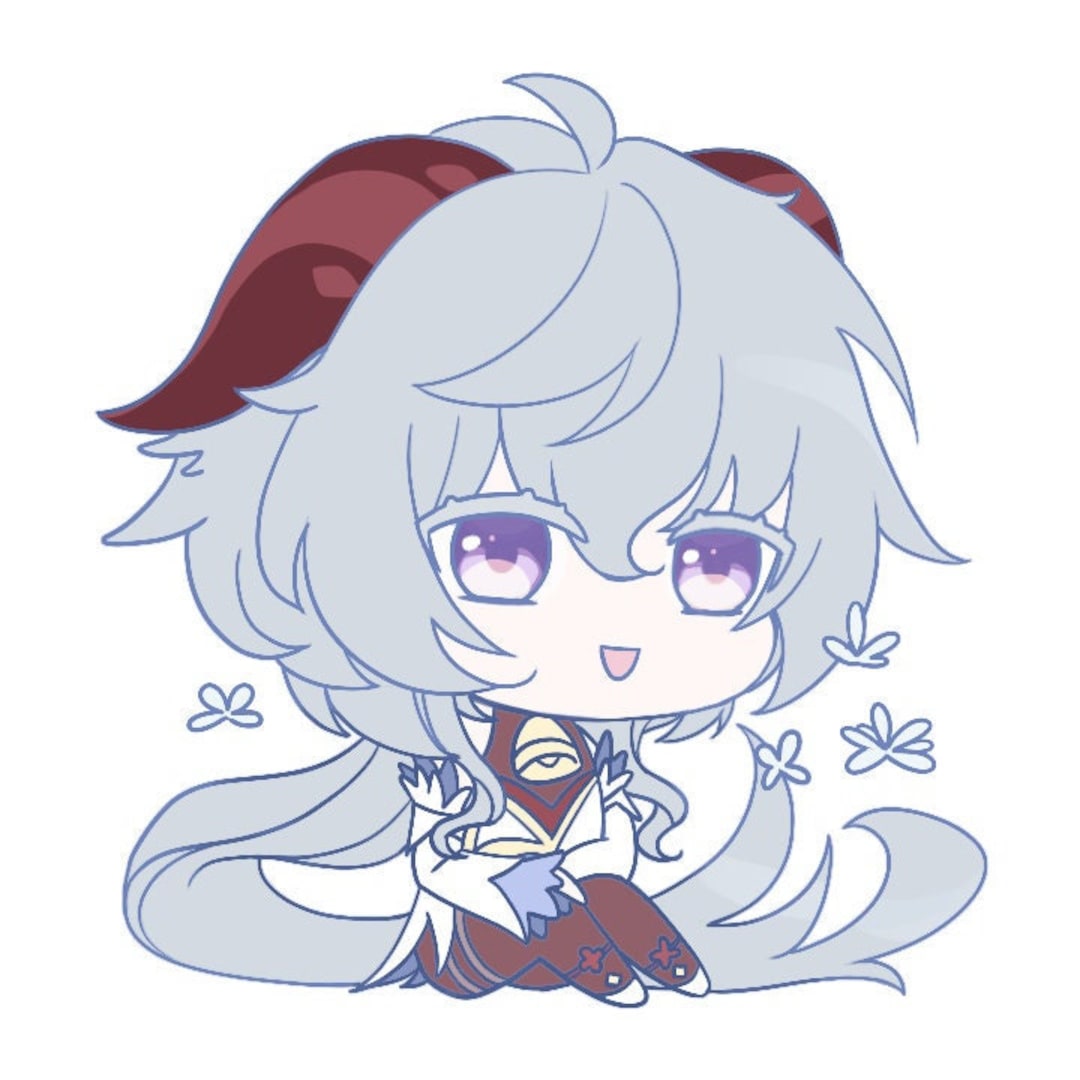 Ganyu Sticker Genshin Impact Sticker - Etsy