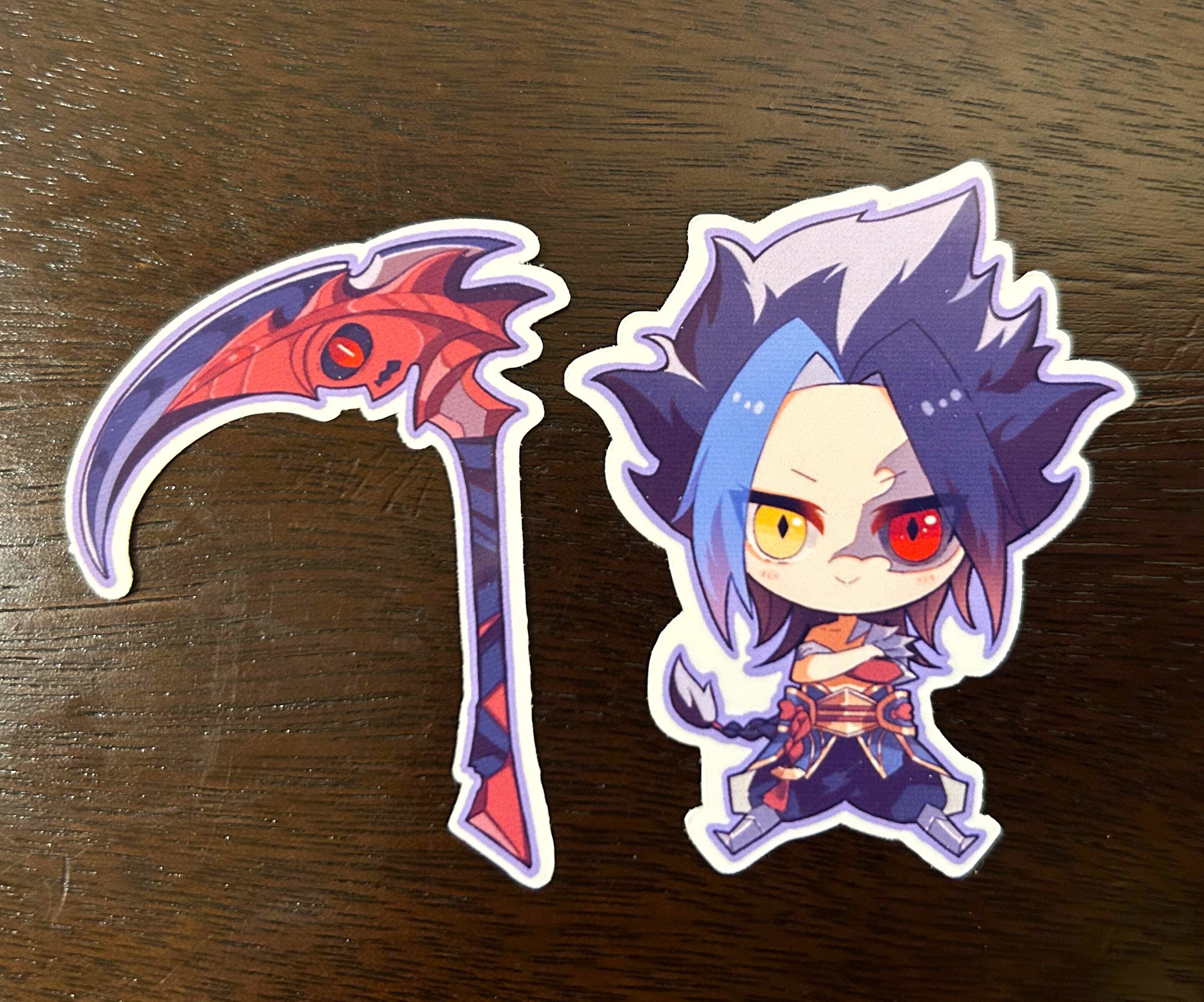Kayn Themed Stickers Set Lol Inspired Stickers - Etsy