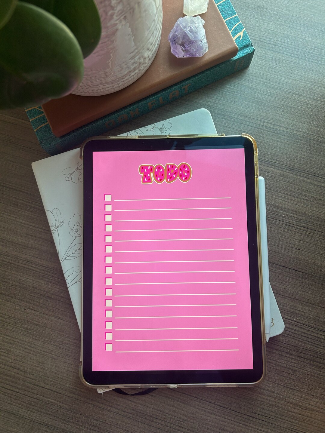 Donut Lettering To do List Template For IPad Or Printable Digital Donut Lettering To do List Template For IPad Or Printable Digital