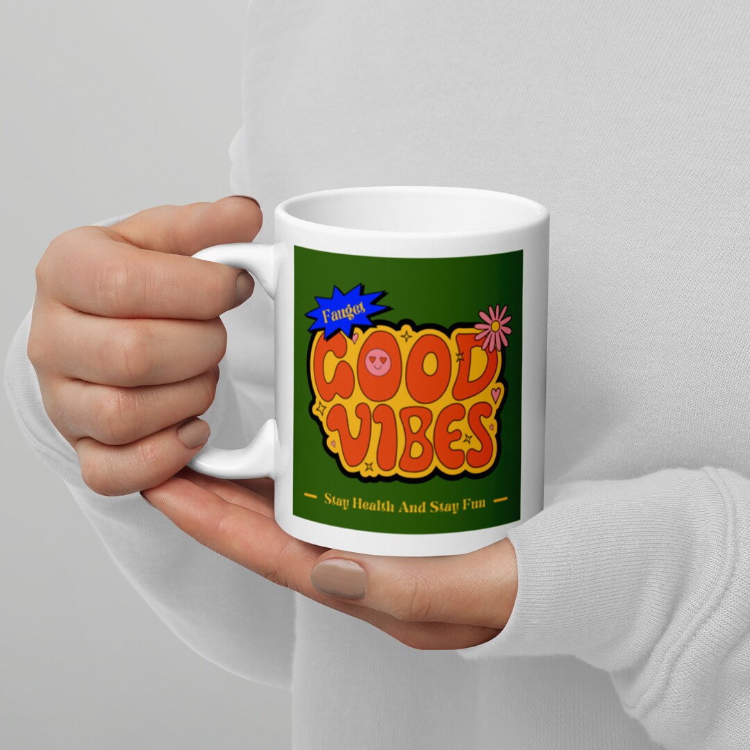 Retro Good Vibes Mug - Etsy