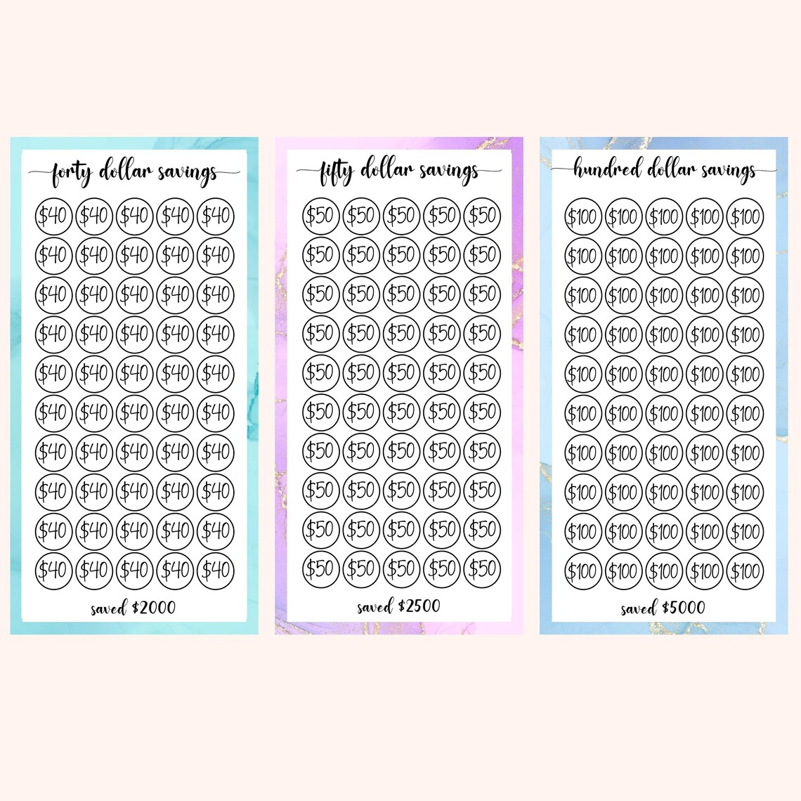 Printable A6 Savings Challenge A6 Money Challenge A6 Budget Binder A6 ...
