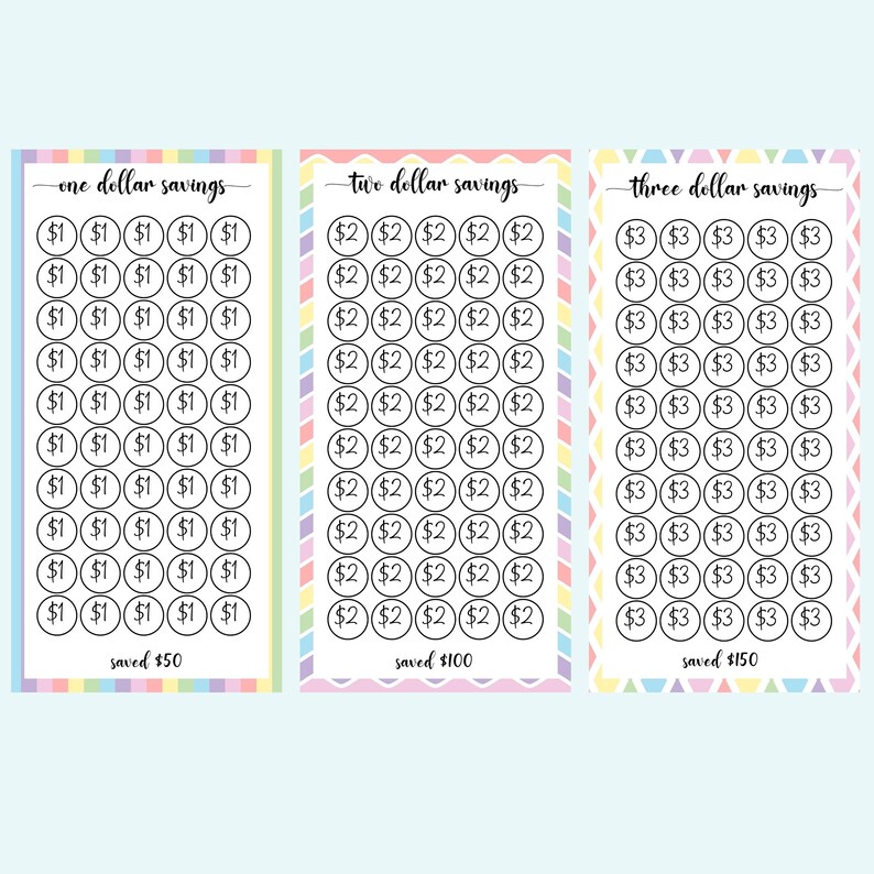 12 Printable A6 Savings Challenge, A6 Savings Fund, A6 Savings Tracker ...