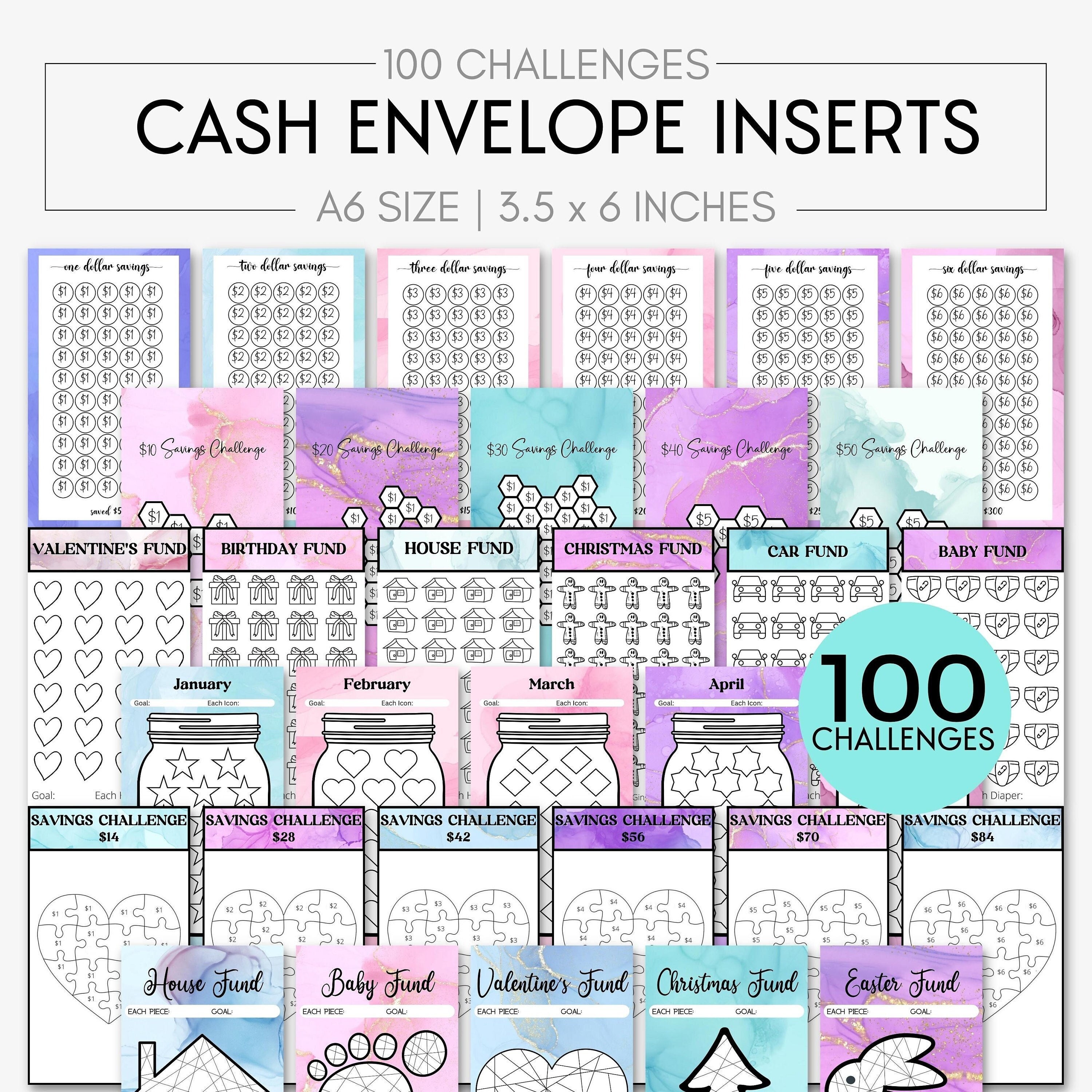 Printable A6 Savings Challenge A6 Savings Fund A6 Savings - Etsy