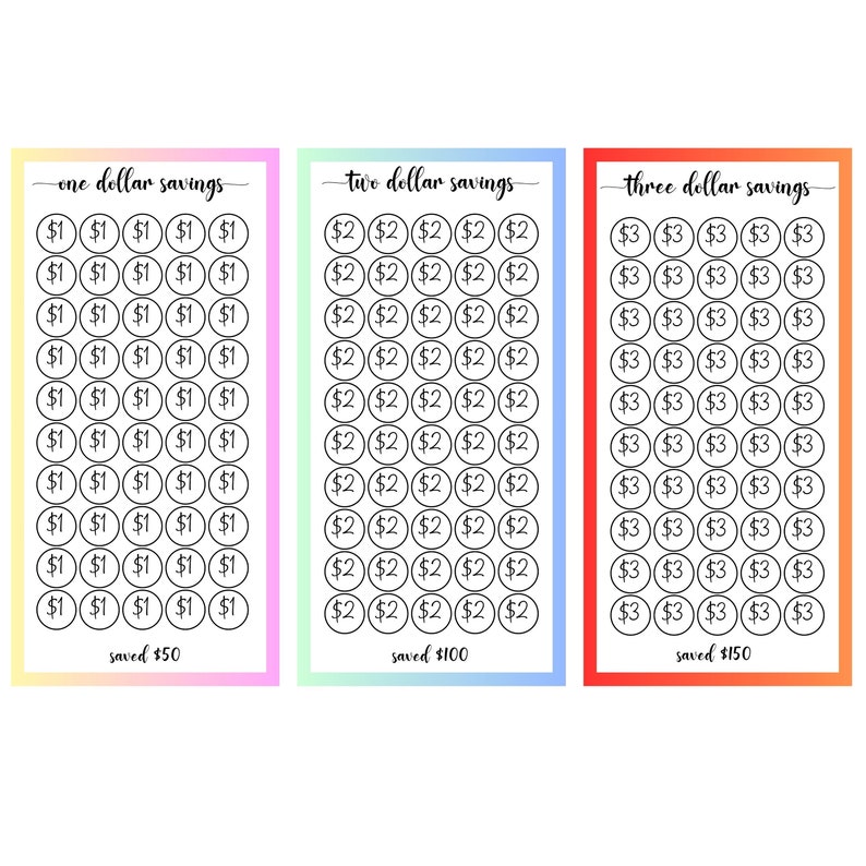 12 Printable Savings Challenge A6 Saving Tracker Cash Stuffing - Etsy