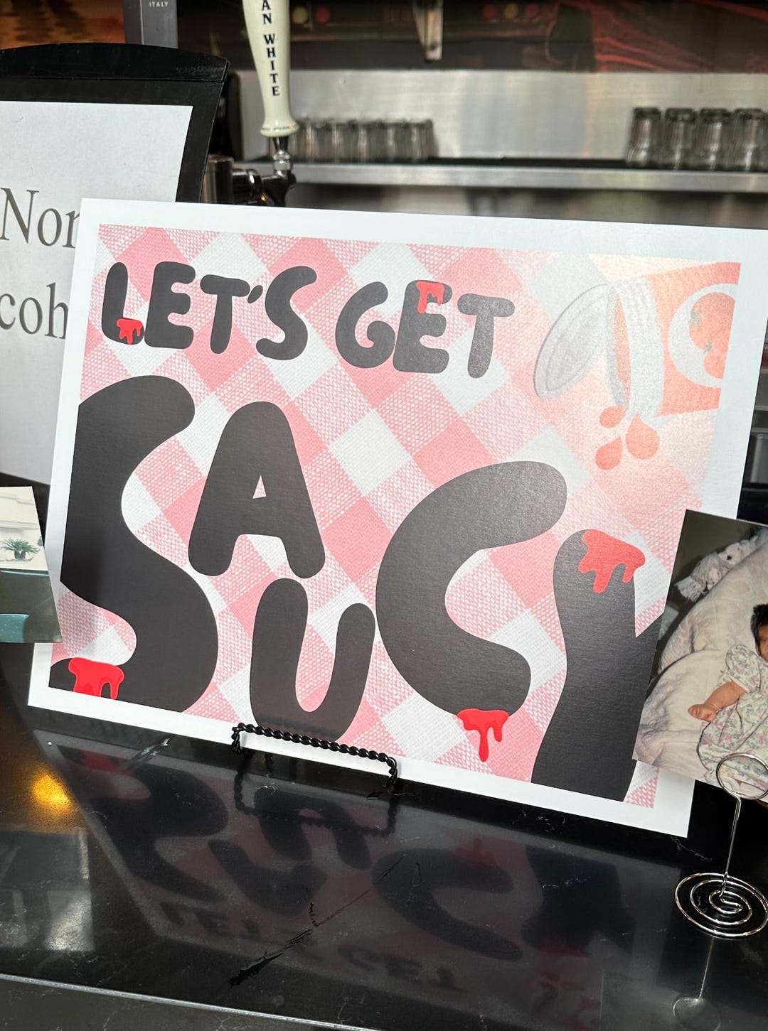 Lets Get Saucy, Bar Sign for Pizza Themed Party, Pizza Party Sign ...