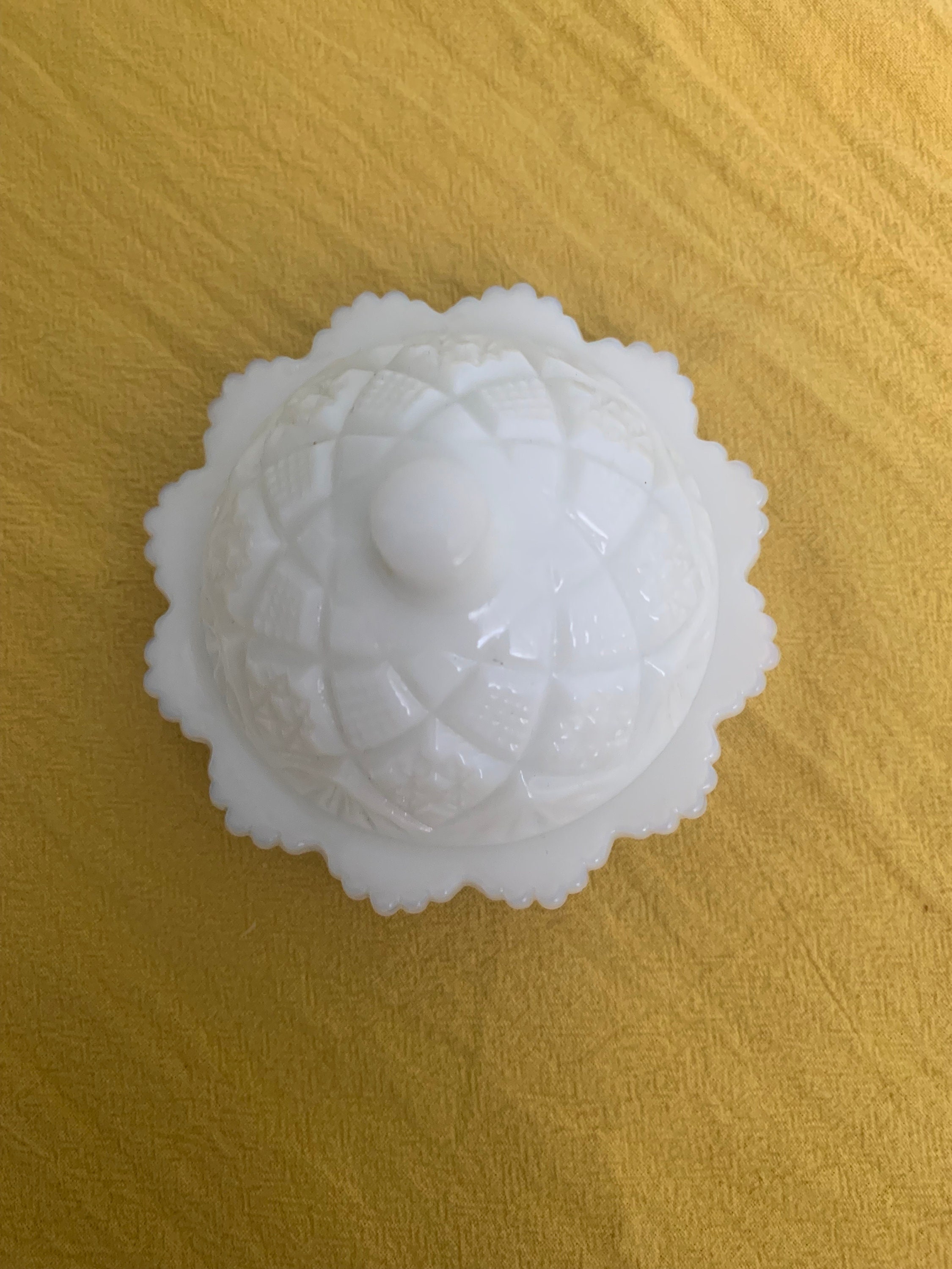 Vintage Westmoreland Milk Glass Mini Butter Dish W/ Lid Personal Butter - Etsy