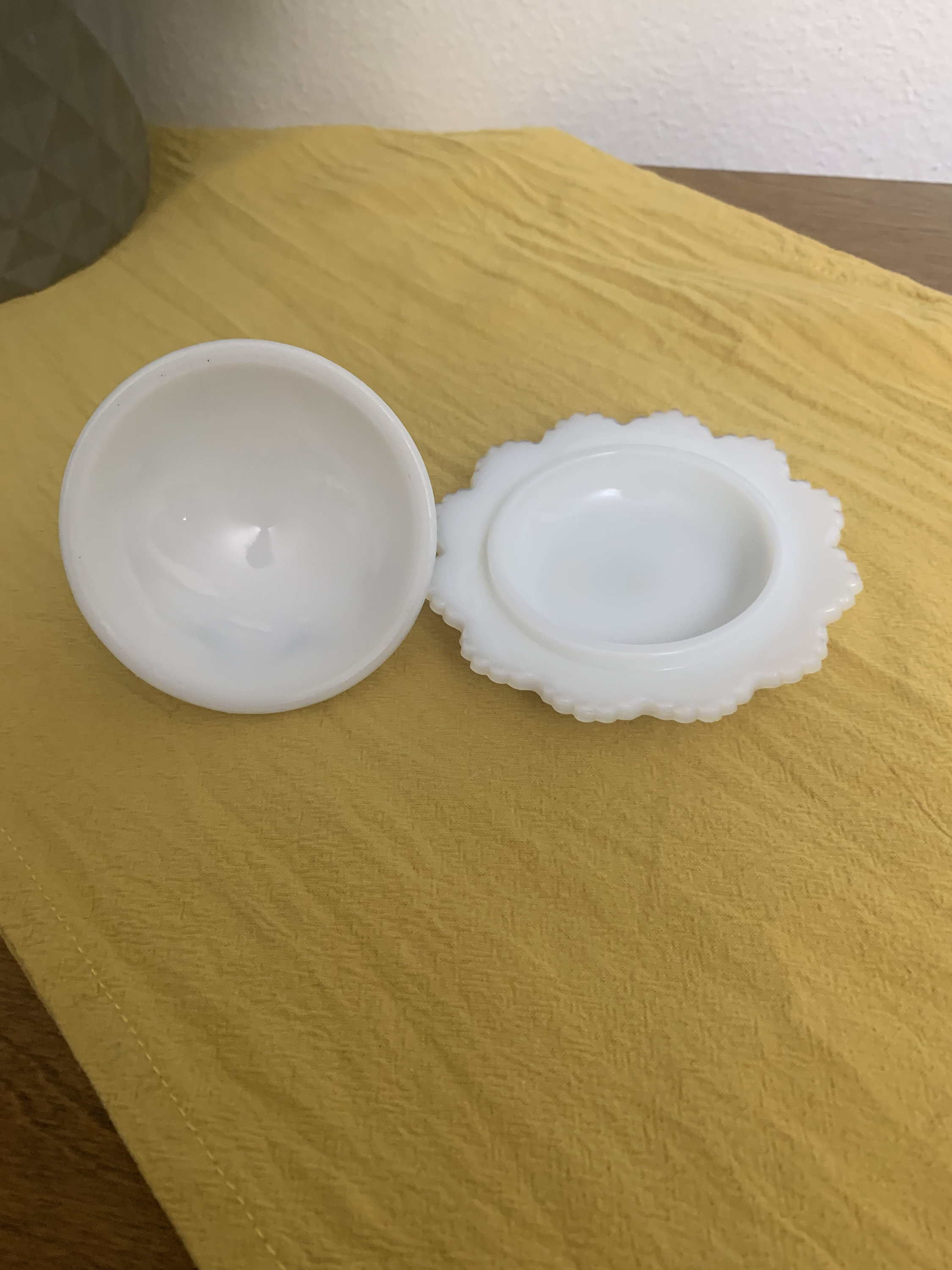 Vintage Westmoreland Milk Glass Mini Butter Dish W/ Lid Personal Butter - Etsy