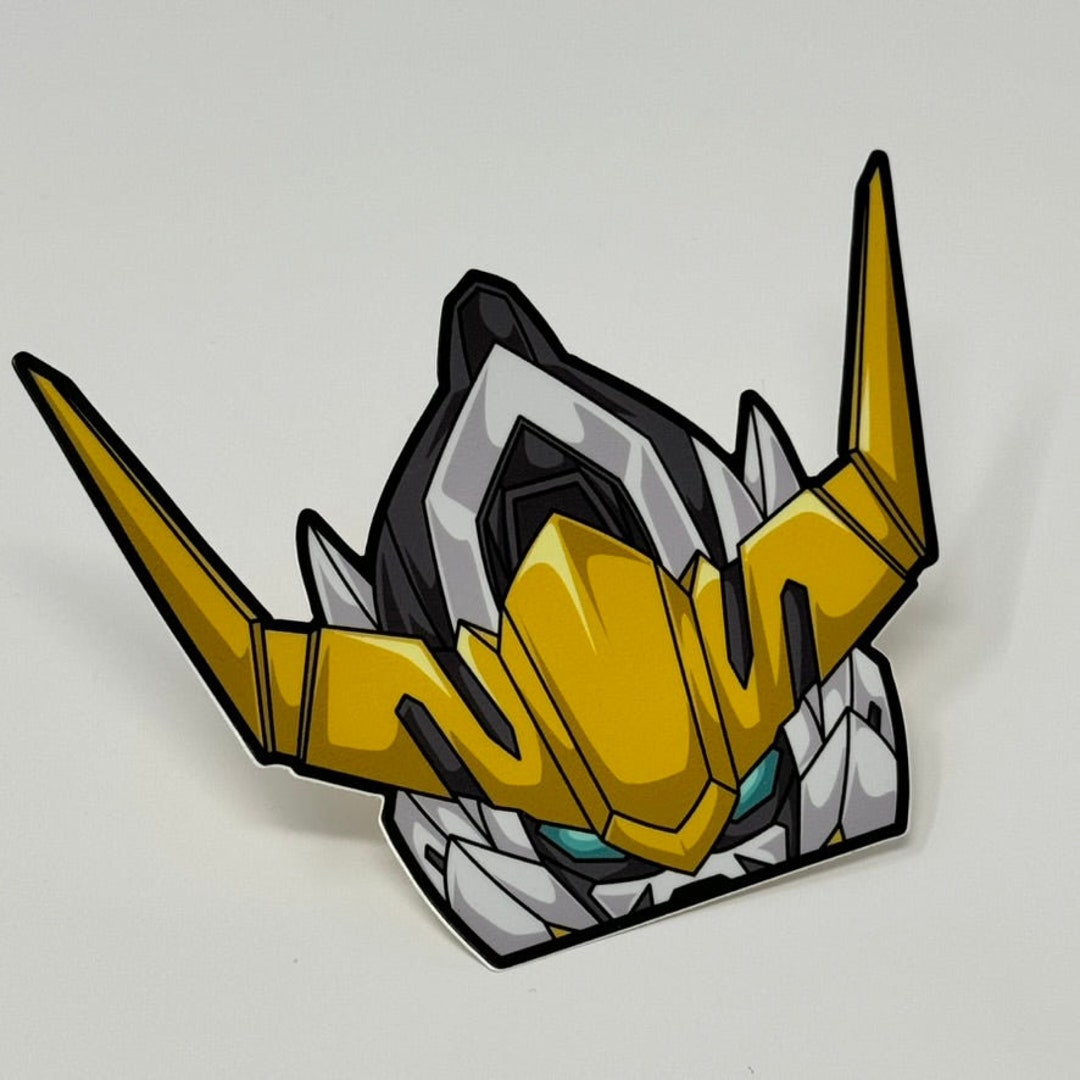 Mech Warrior Peeker Sticker Space Robot Vinyl Decal - Etsy