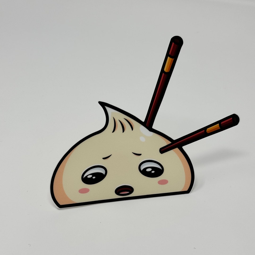 Cute Hungry Bao Bao Peeker Decal: Adorable Delightful Food Inspired ...