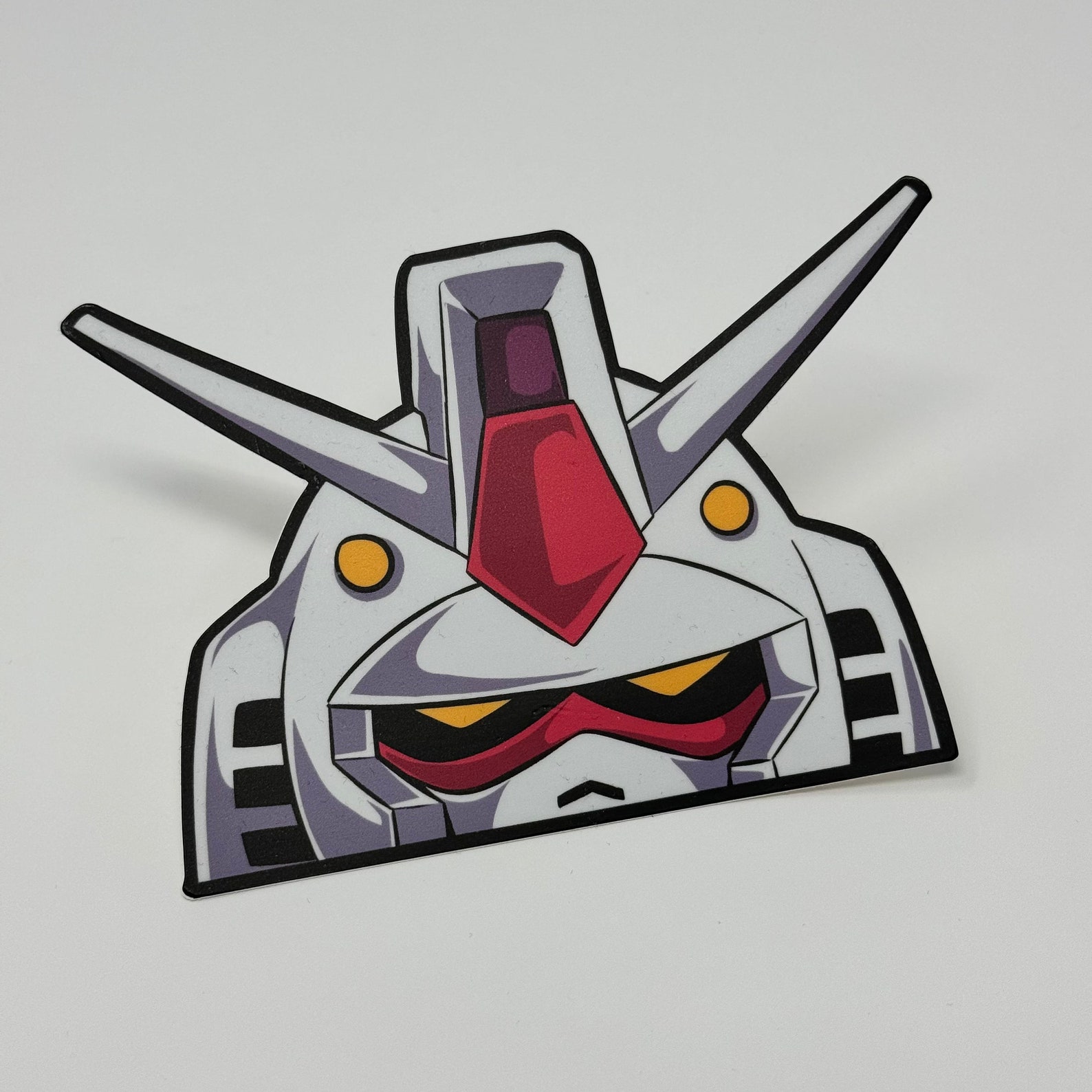 Classic Mech Pilot Vinyl Sticker Retro Robot Peeker Decal - Etsy
