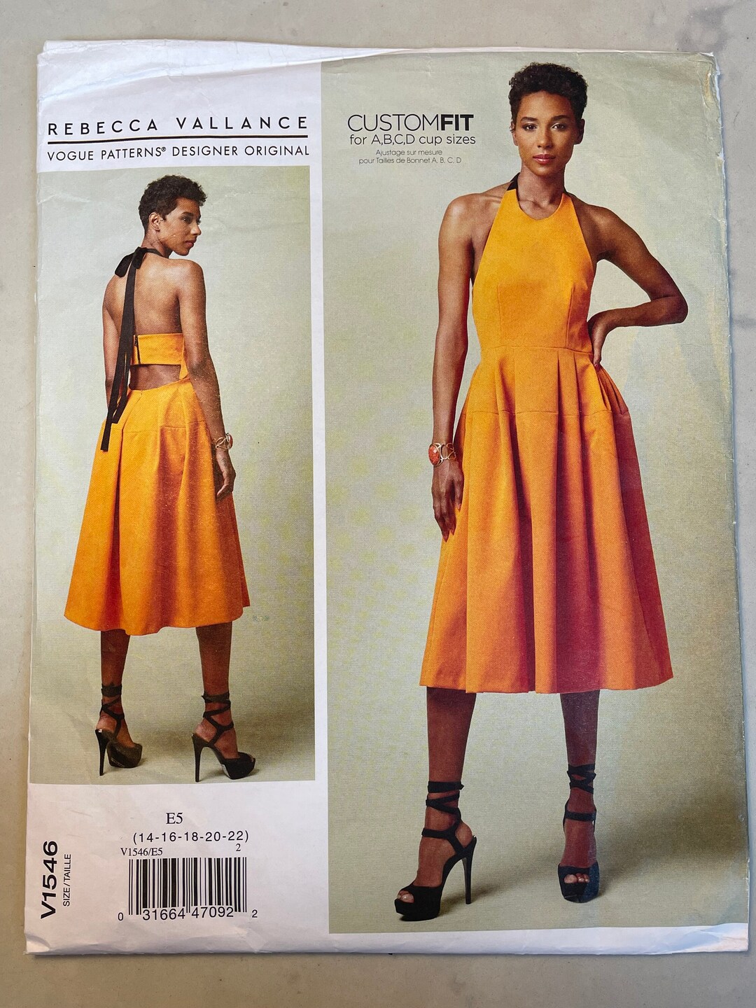 Vogue Pattern 1546 Vogue Patterns Designer Original Rebecca - Etsy