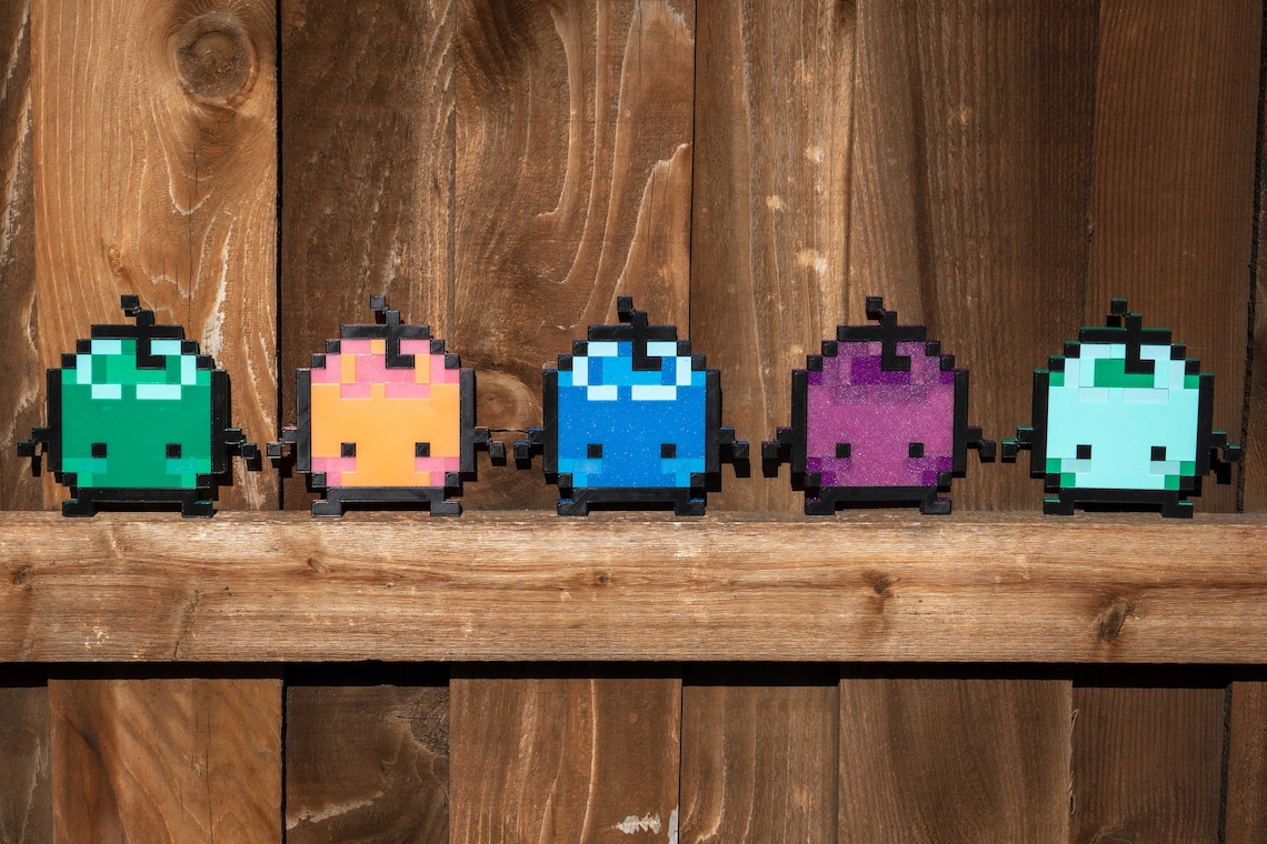 Stardew Valley Junimo Pixel Art Painting Hobby Games Cozy Cute Wall Art ...