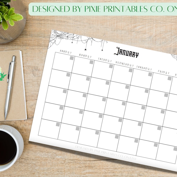 Wednesday Addams Calendar - Etsy