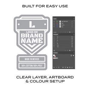 Neck Label Template Pack V1 - Etsy