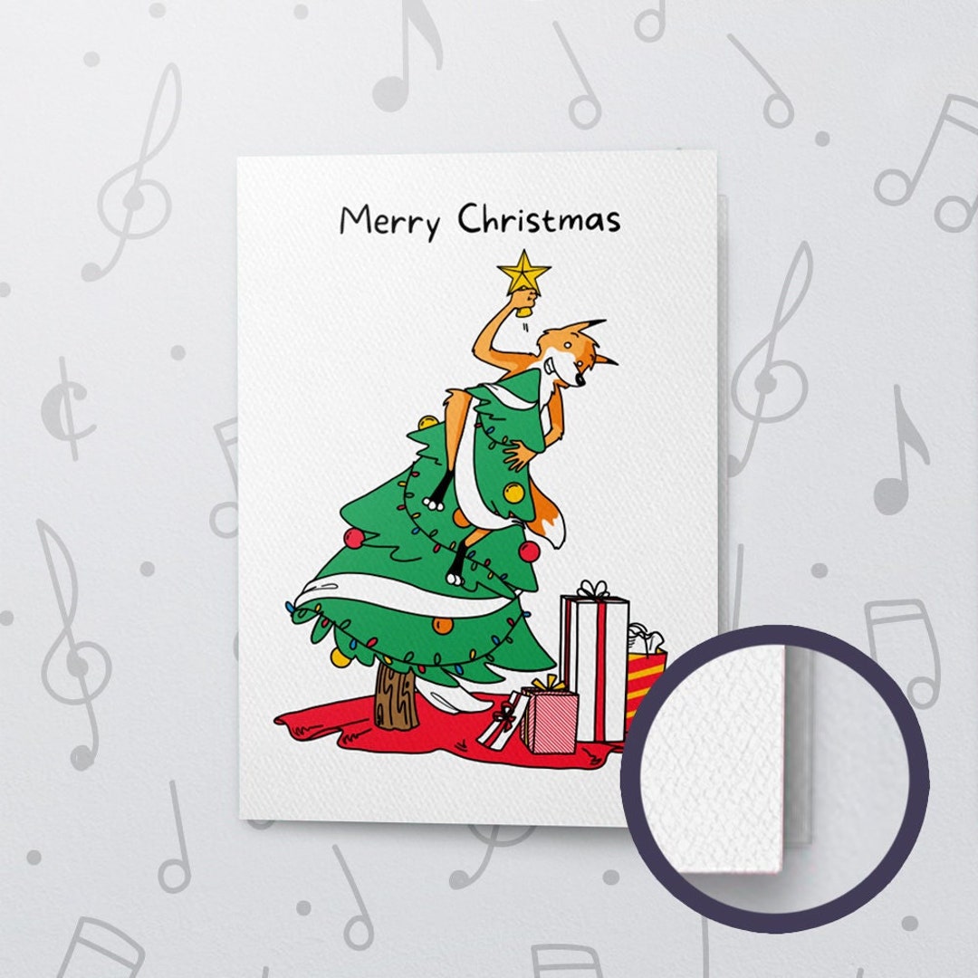 Felt Paper Christmas Musical Greeting Card | Recordable Sound Christmas ...