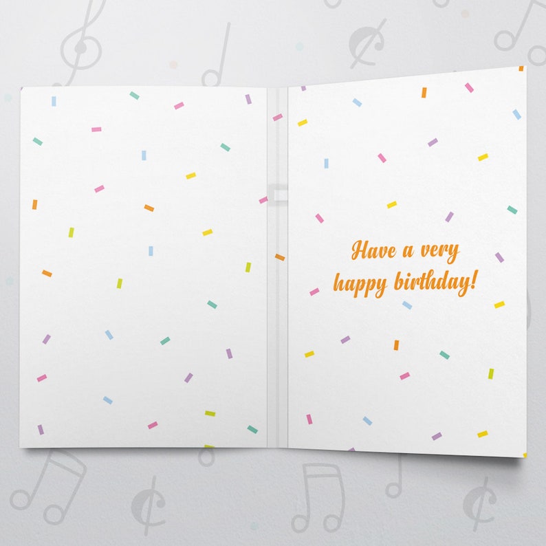 Happy Birthday Card With Music | Musical Birthday Card, Happy Birthday ...